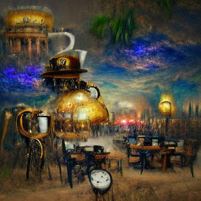 Get 10 likes on one of your creations Night Cafe 8k resolution ...