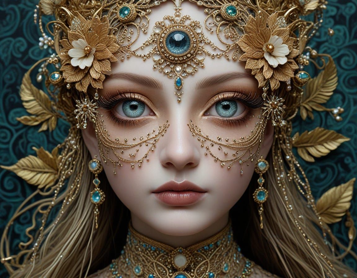 Artist-Laden Soutache Creature with Eyes