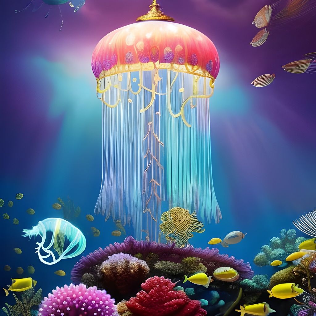 The Australian floating bell jellyfish - AI Generated Artwork ...