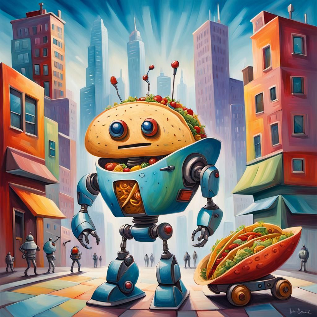 Taco robot - AI Generated Artwork - NightCafe Creator