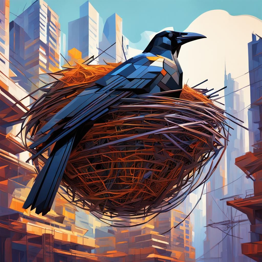 Crow. - AI Generated Artwork - NightCafe Creator