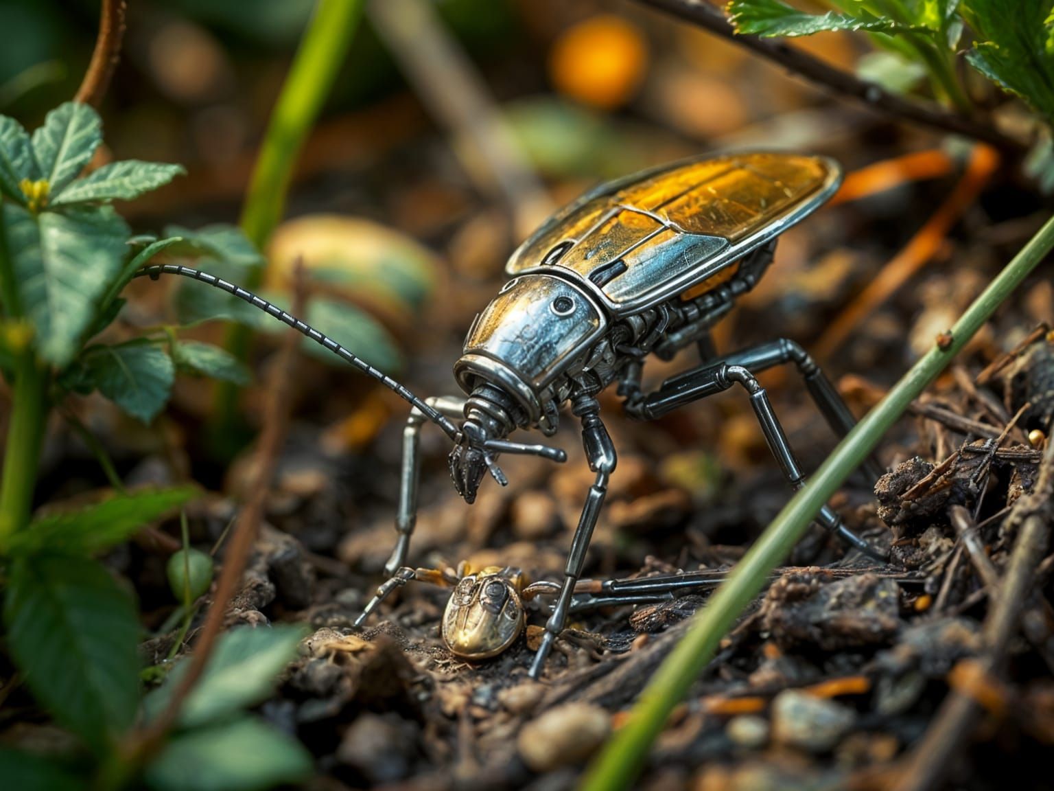 Robobug - Mechanical Insects Roam Forest Floor