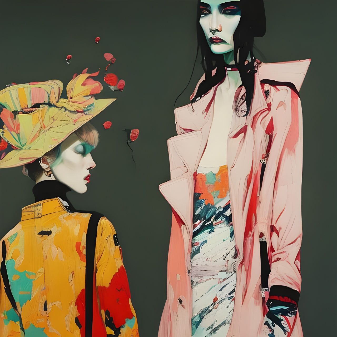 Fashion drawing - AI Generated Artwork - NightCafe Creator