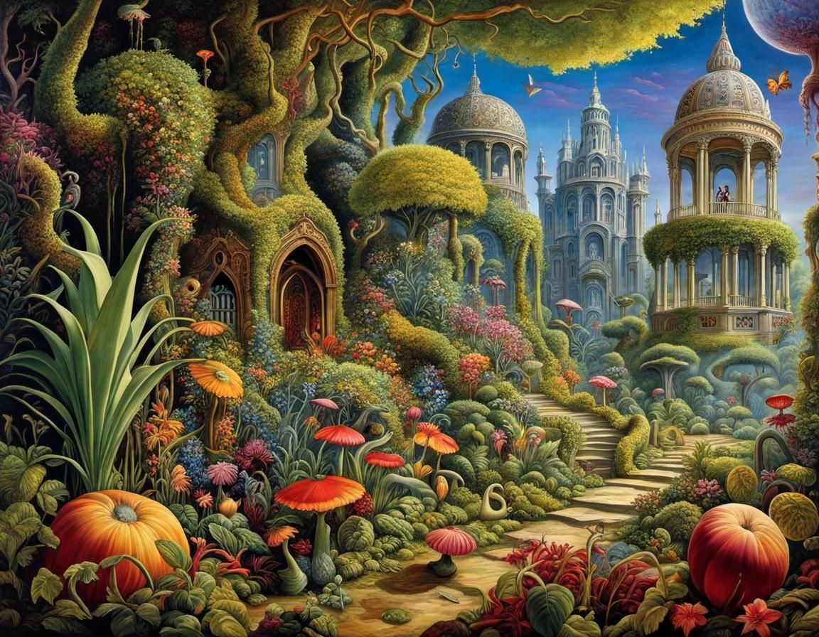 THE GARDEN OF GOOD AND EVIL 13 - AI Generated Artwork - NightCafe Creator