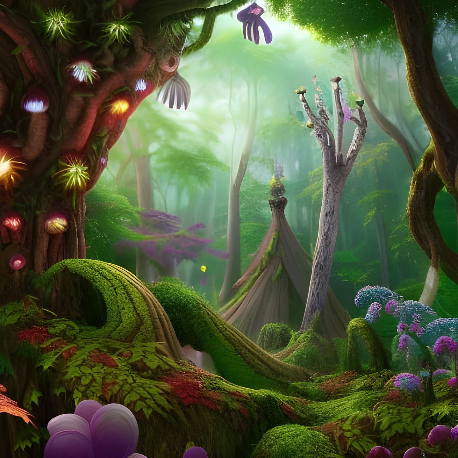 Enchanted Forest #1 - AI Generated Artwork - NightCafe Creator
