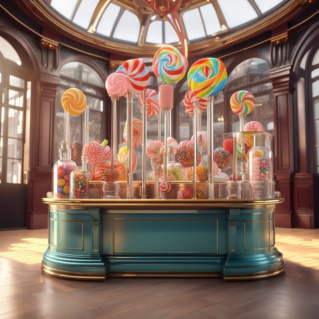 Candy counter - AI Generated Artwork - NightCafe Creator
