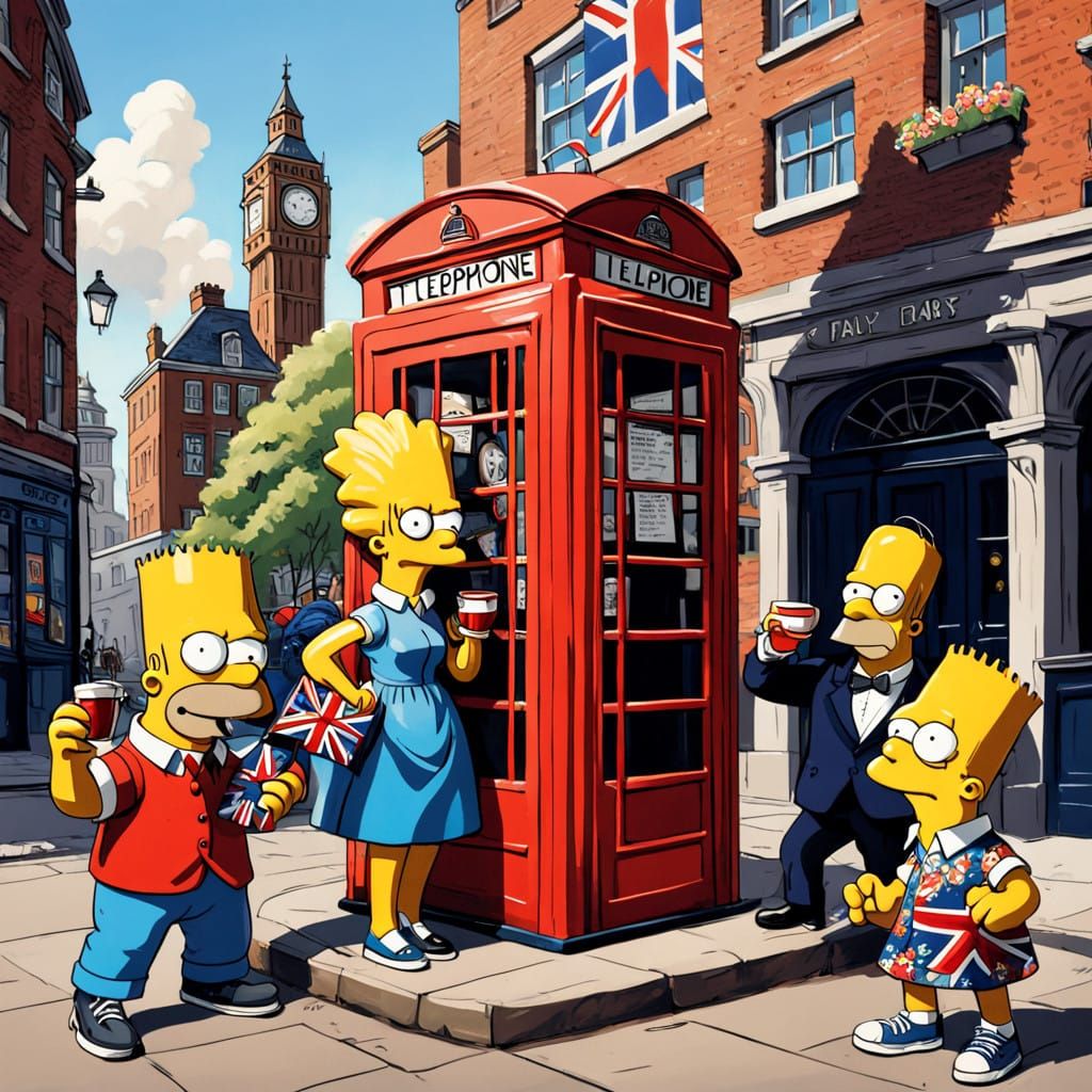 If the Simpsons where British. - British Simpsons Family in ...