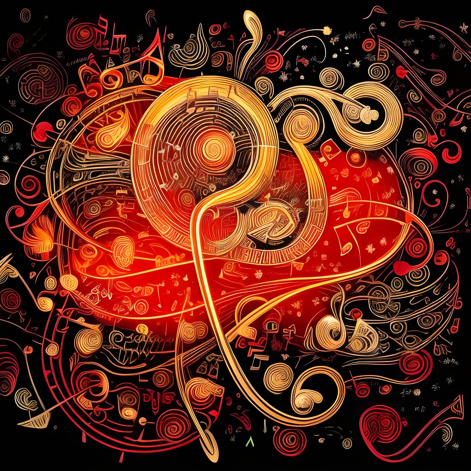 Bunch of music - AI Generated Artwork - NightCafe Creator