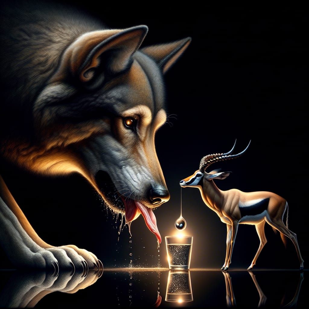 Create a hyper-realistic artwork, characteristic of detailed, lifelike ...