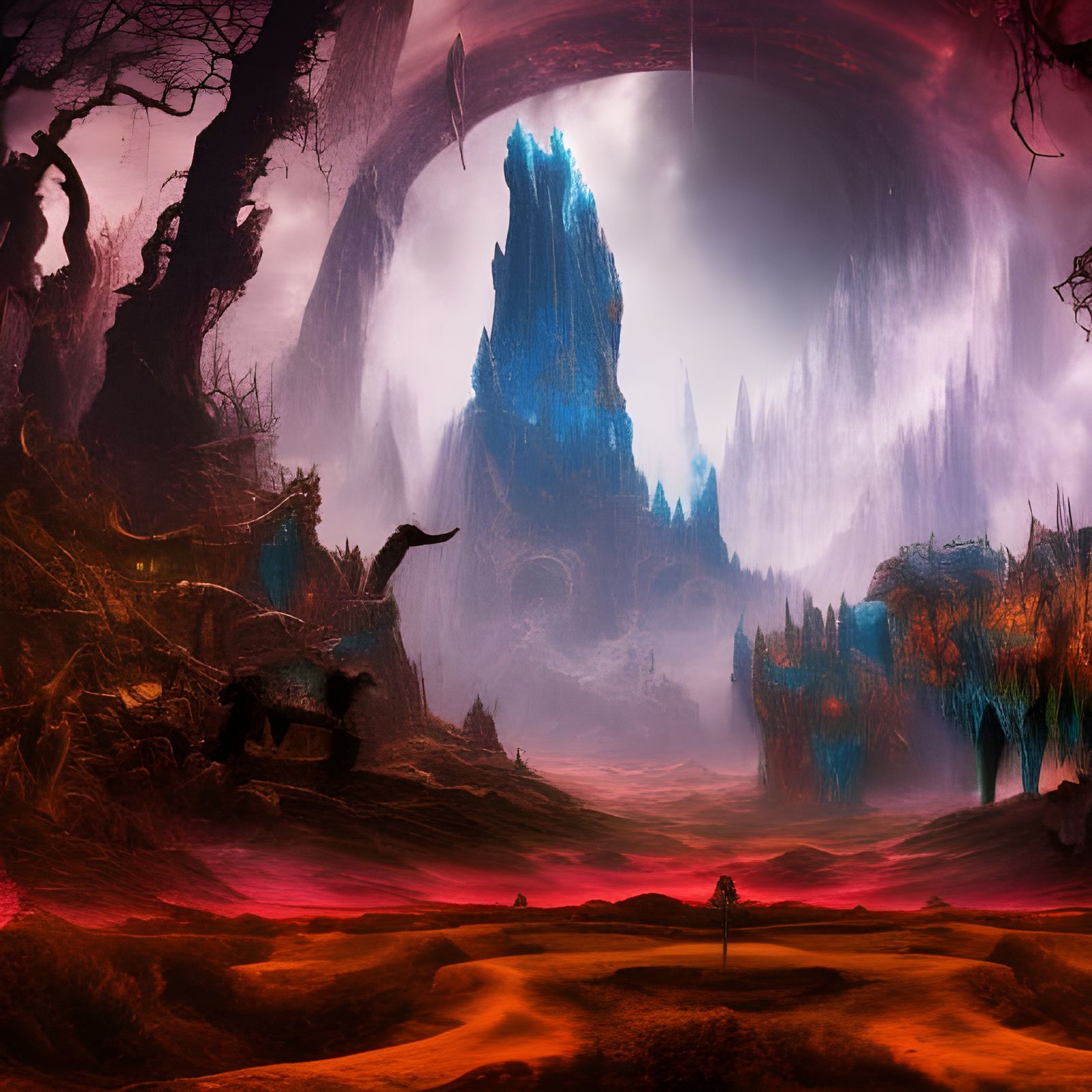 Ethereal Valley pt.1 - AI Generated Artwork - NightCafe Creator