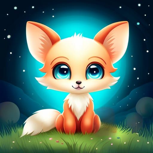 Cute little fox - AI Generated Artwork - NightCafe Creator