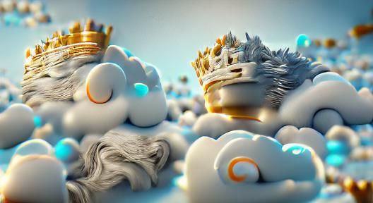 pure clean king of the clouds 8k resolution rendered in Cinema 4d - AI ...