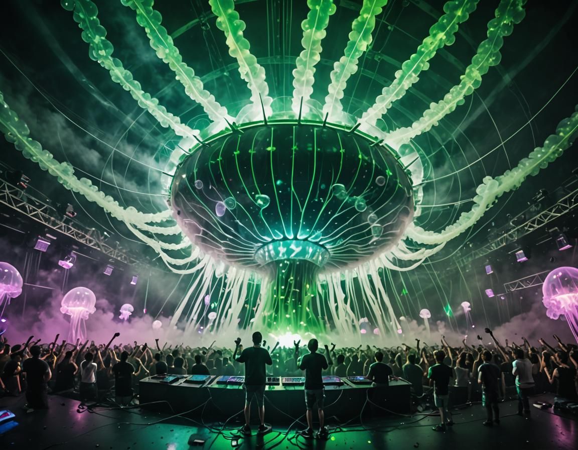 A new rave concert - AI Generated Artwork - NightCafe Creator