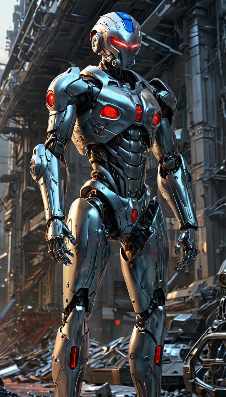 Robot officer - AI Generated Artwork - NightCafe Creator