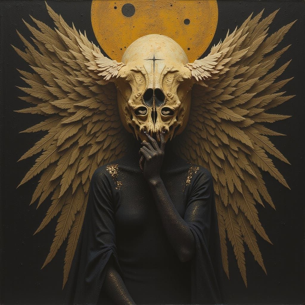 S'rinda - Surreal Golden Encephalogram in Dark Cryptic Style