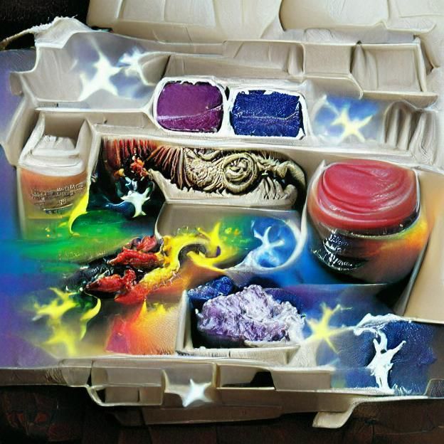 mystical magic paint box - AI Generated Artwork - NightCafe Creator