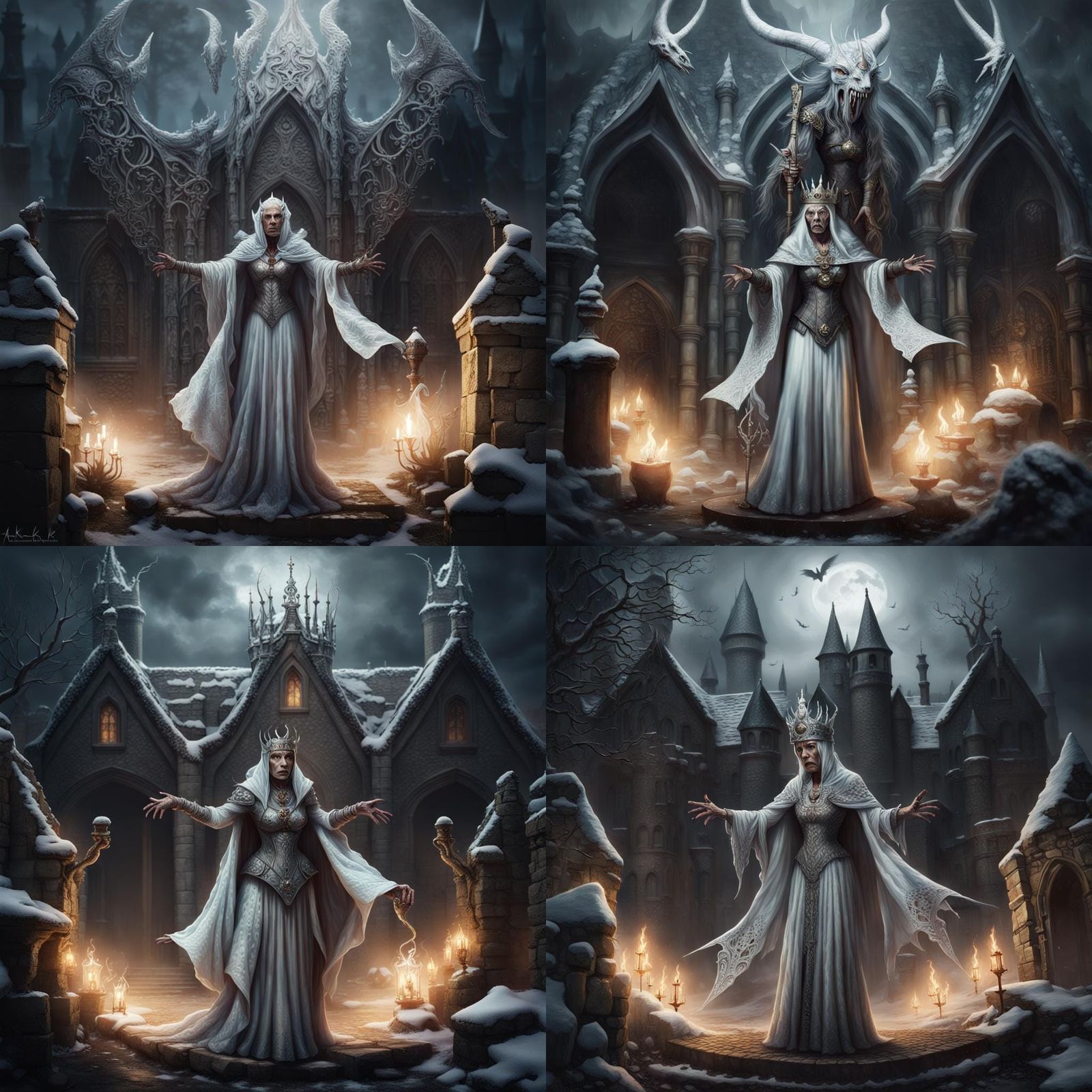 old woman hunchback ancient viking evil sorceress conjuring evil dark ...