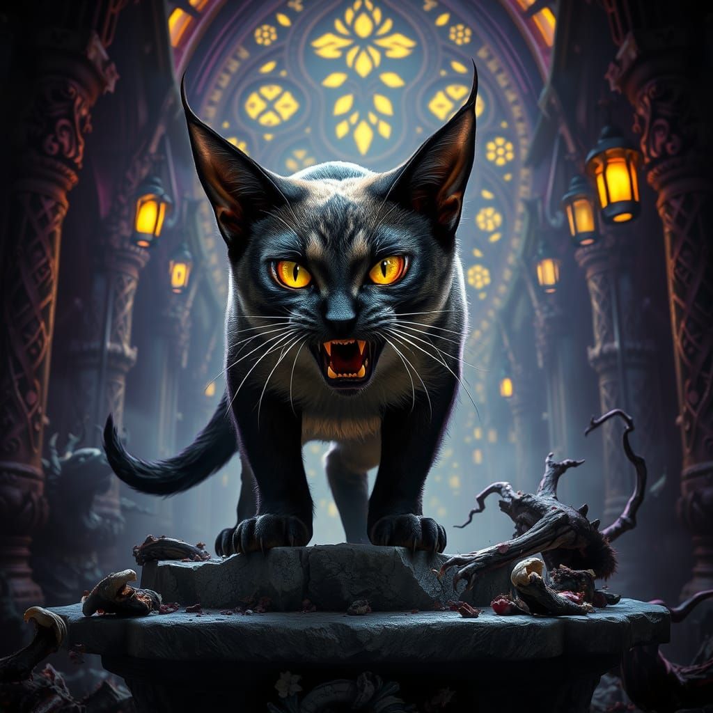 Male Siamese Cat that is Extremely Hungry a masterpiece, 8k resolution ...