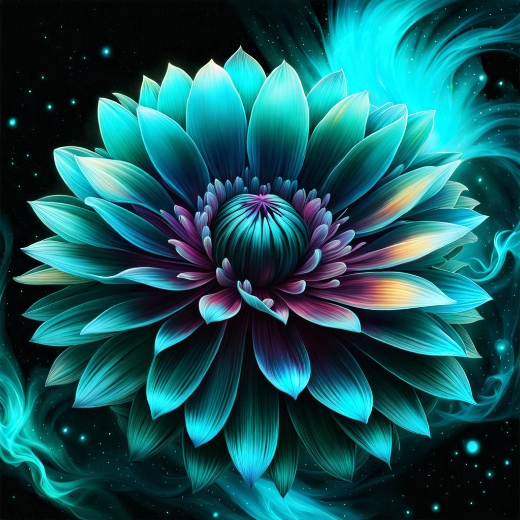 flower galaxy - AI Generated Artwork - NightCafe Creator