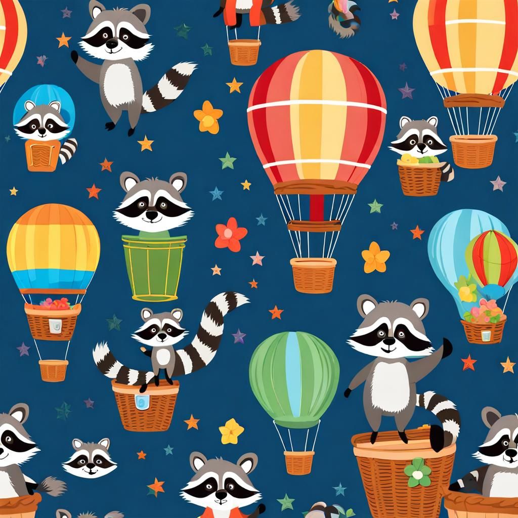 Flying raccoons - AI Generated Artwork - NightCafe Creator