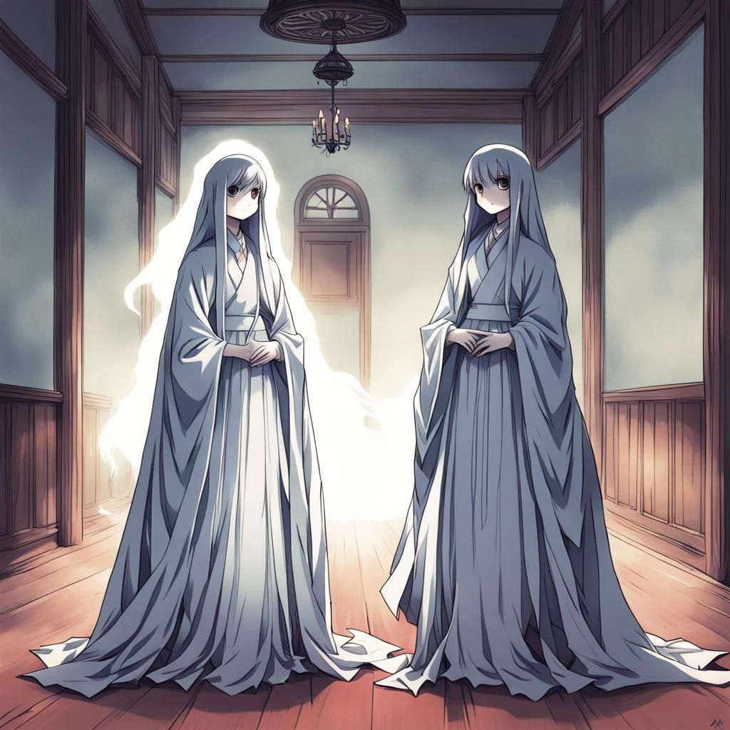 Ghost Siblings - AI Generated Artwork - NightCafe Creator