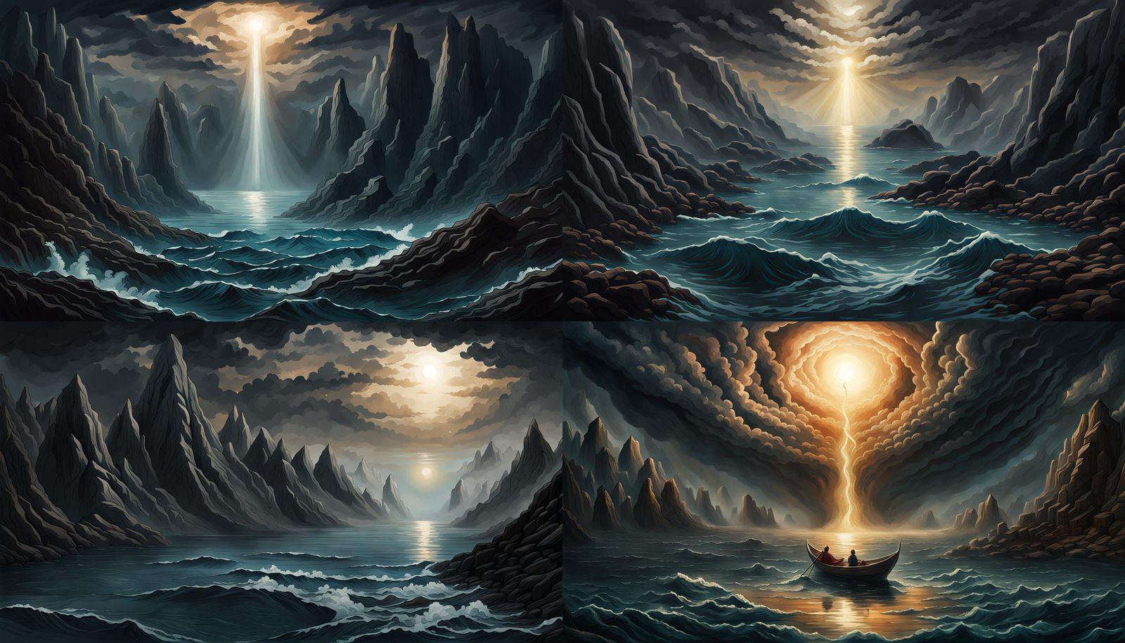 "The earth was formless and empty, darkness was over the surface of the ...