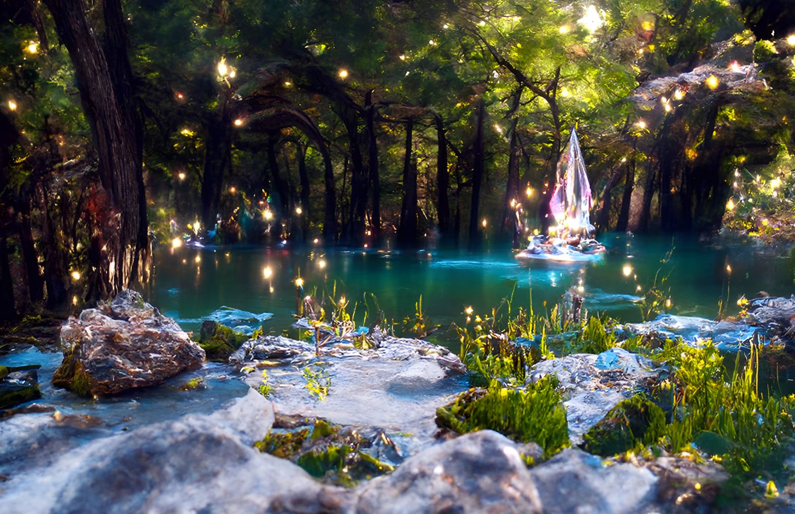 The Crystal Marsh - AI Generated Artwork - NightCafe Creator