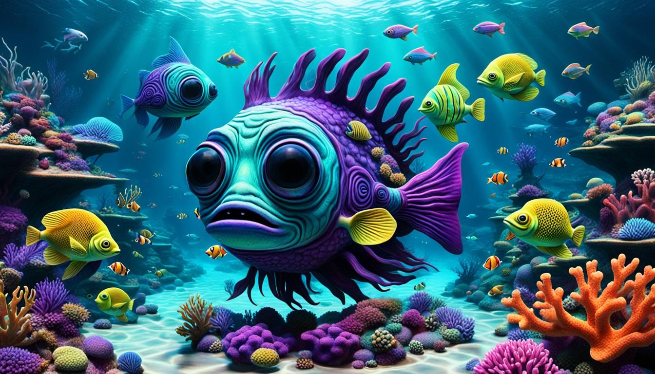 Alien Fish - AI Generated Artwork - NightCafe Creator
