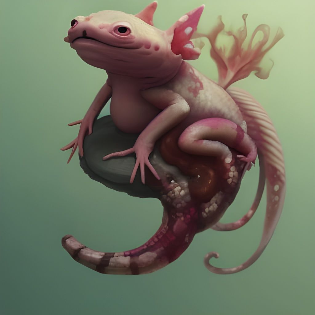 Alien Axolotl - AI Generated Artwork - NightCafe Creator