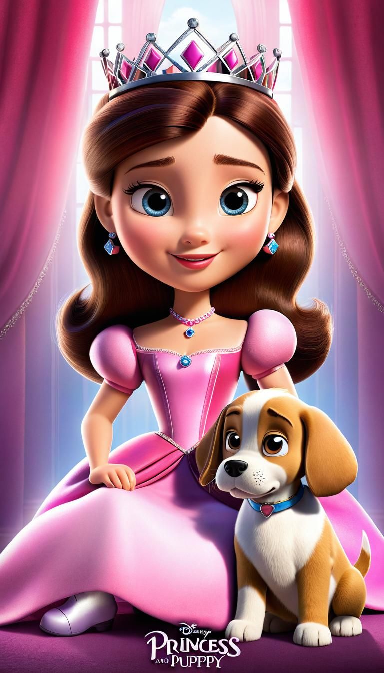 The Princess And The Puppy V - AI Generated Artwork - NightCafe Creator