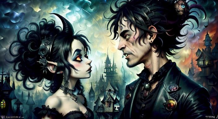 (Opposites Attract:1.3) epic grotesque fantasy masterpiece (by Gris ...