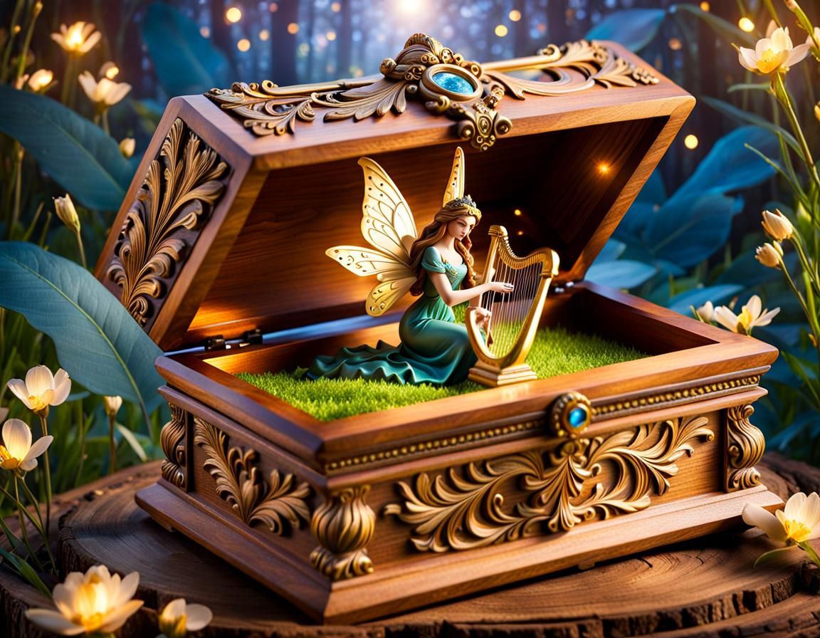 Magic music box - AI Generated Artwork - NightCafe Creator