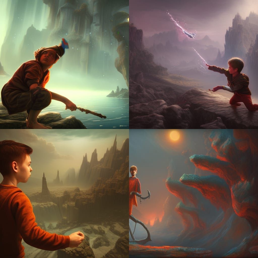 A boy with telekinesis - AI Generated Artwork - NightCafe Creator