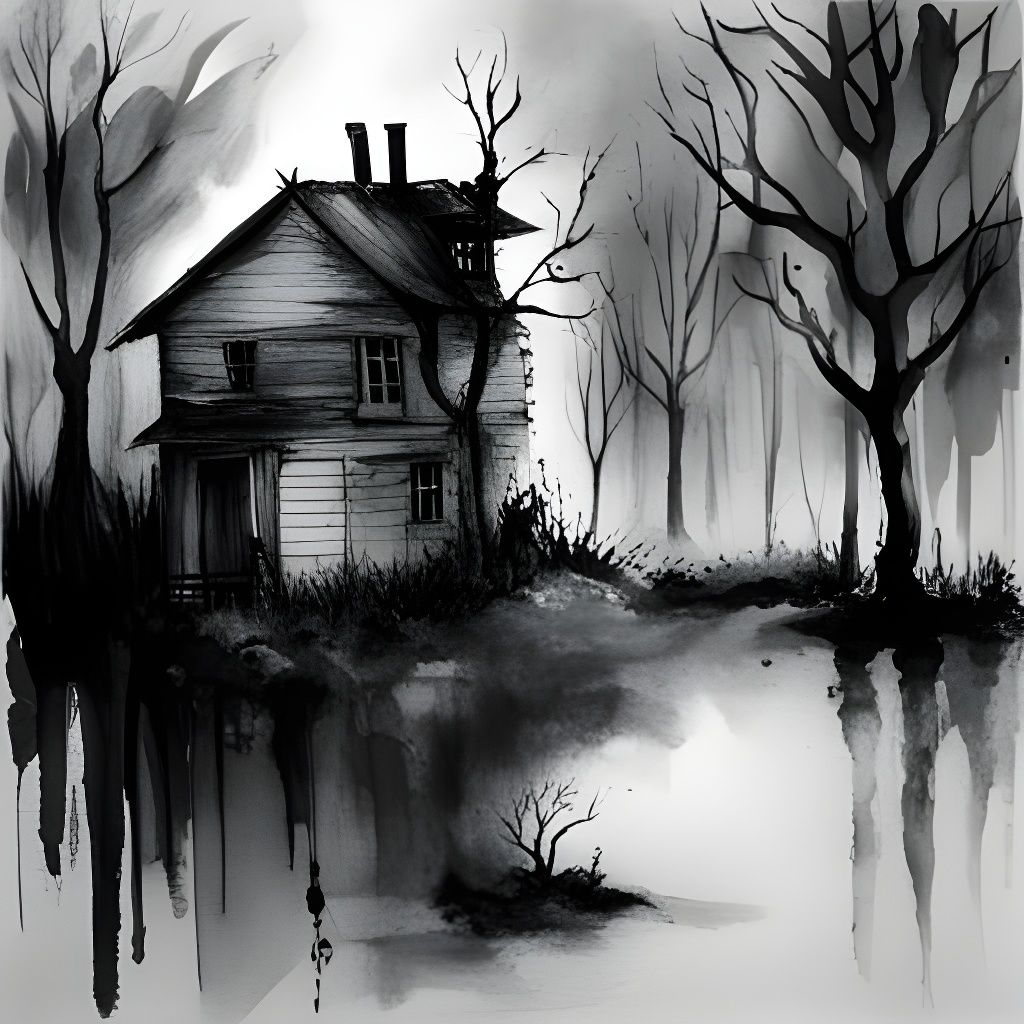 Evil house - AI Generated Artwork - NightCafe Creator