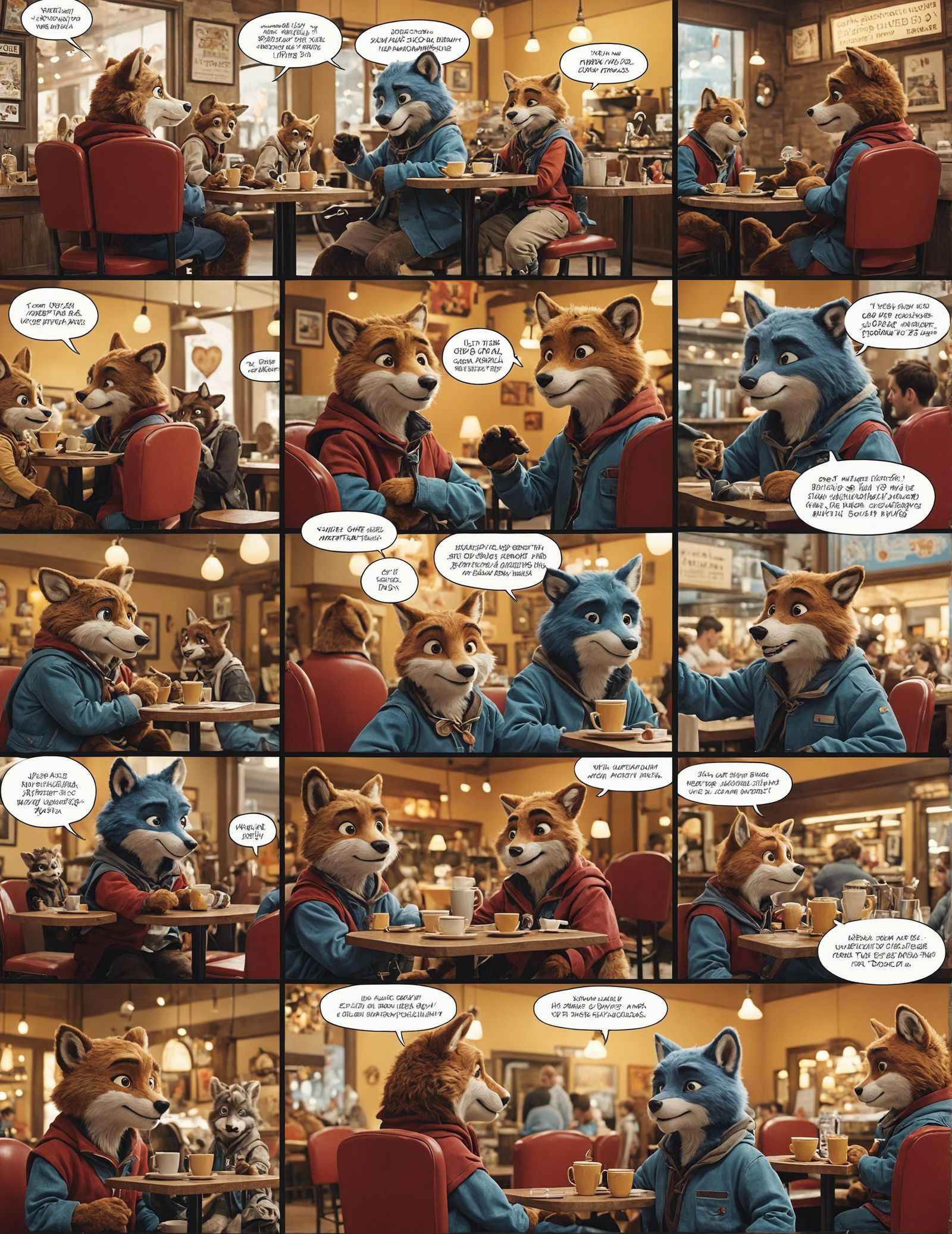 Teenage photo love story strip featuring furries, anthropomorphic ...