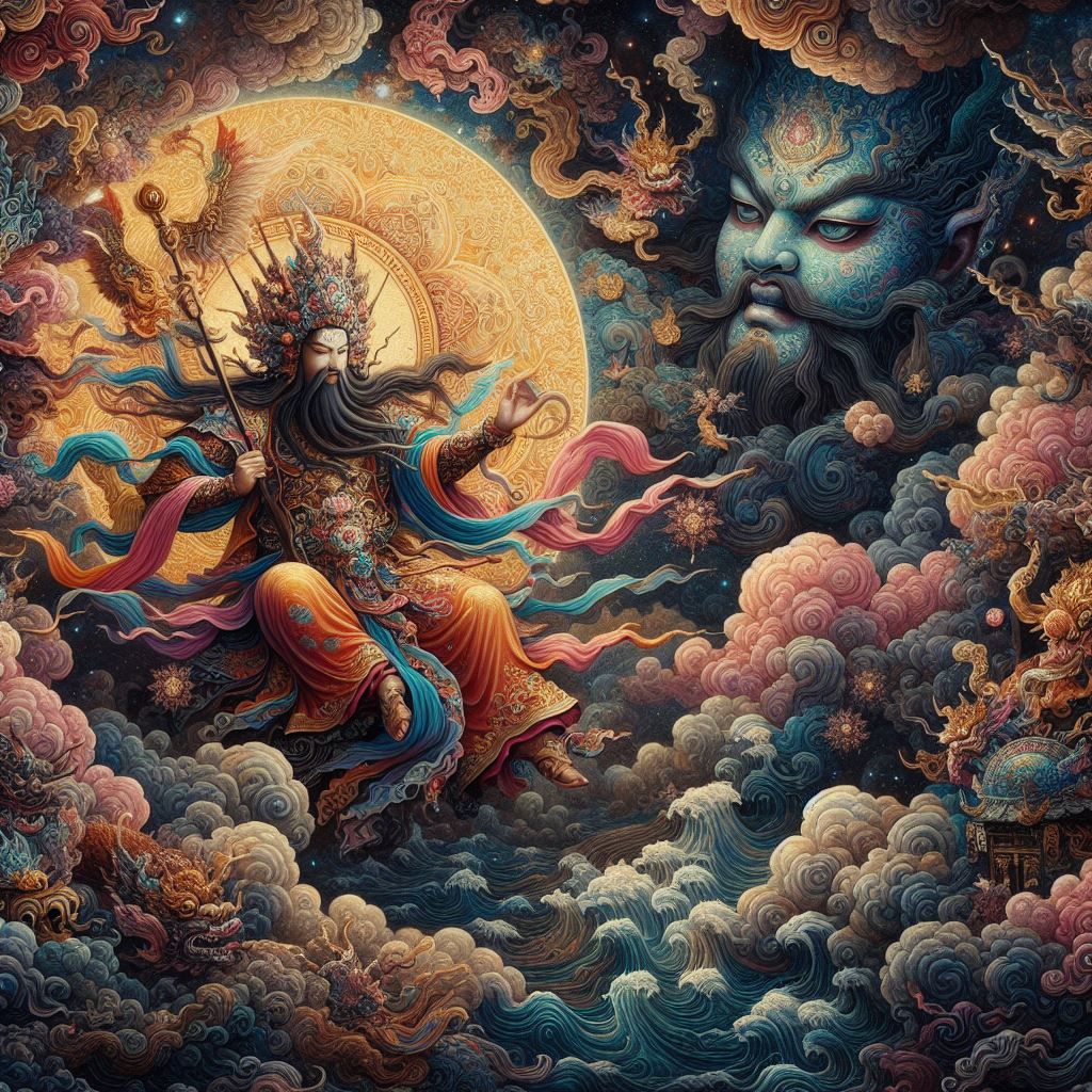 Chinese Sun God Ri Gong Tai Yang Xing Jun - AI Generated Artwork - NightCafe Creator
