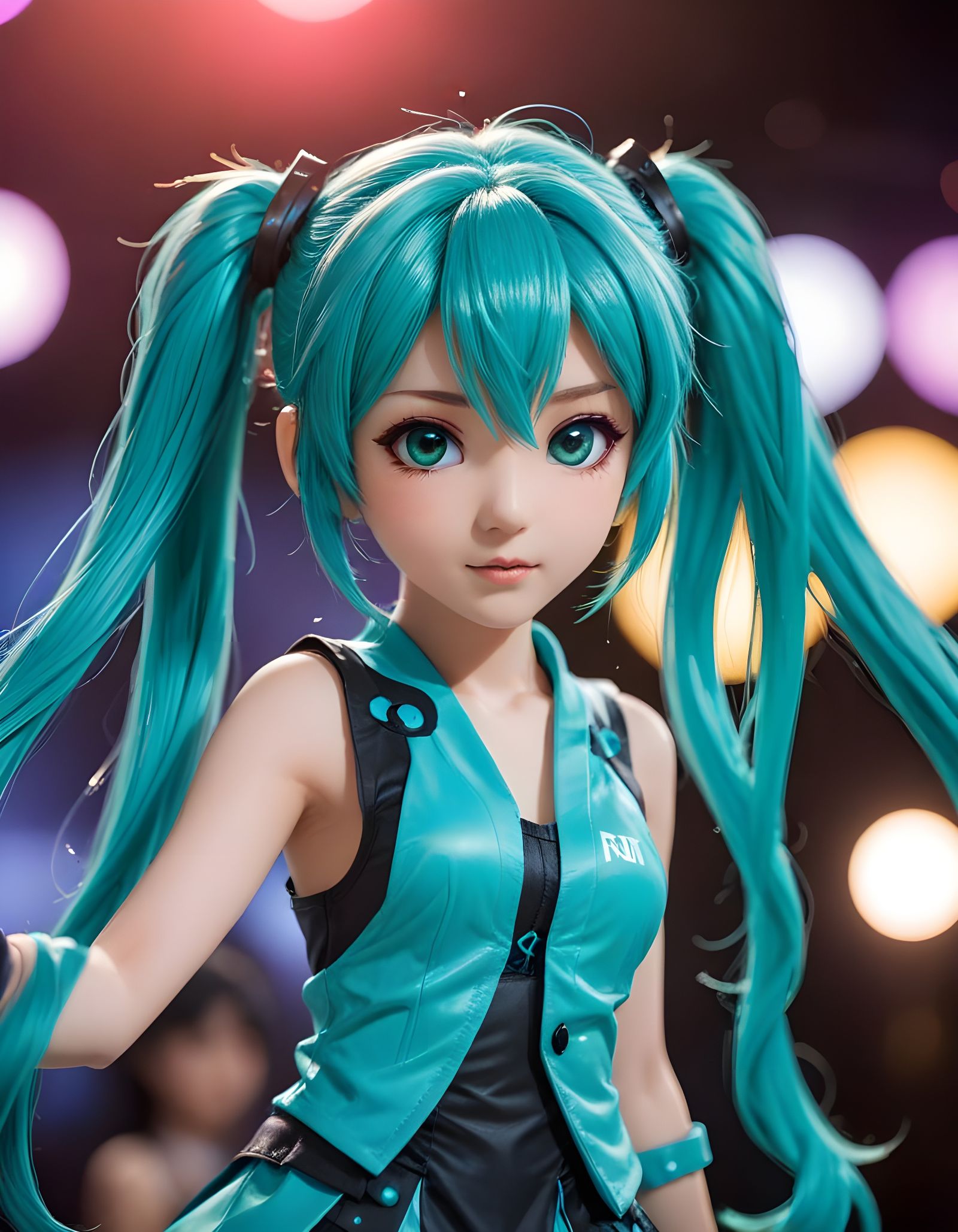 Hatsune Miku - Chibi Singer Hatsune Miku Performs at Music C...