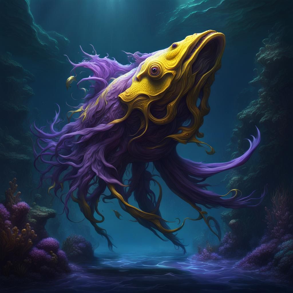 Dancing fish squid - AI Generated Artwork - NightCafe Creator