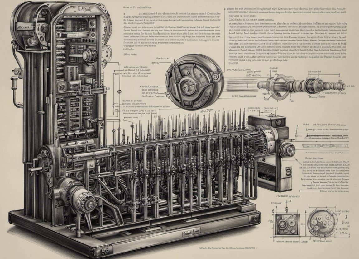 sketch of DNA gene editing machine manual - AI Generated Artwork ...
