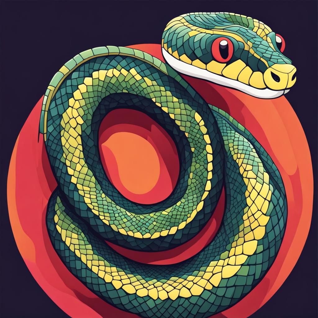 Cute snake - AI Generated Artwork - NightCafe Creator