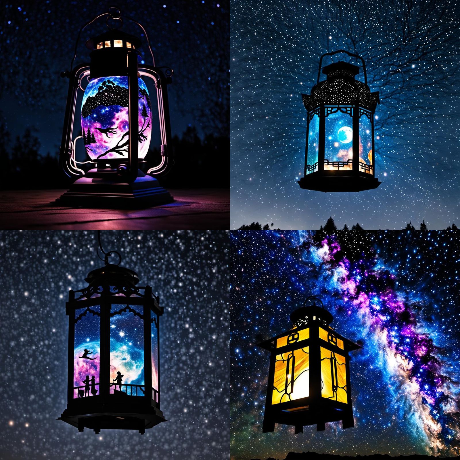 Galaxy in Lantern - AI Generated Artwork - NightCafe Creator