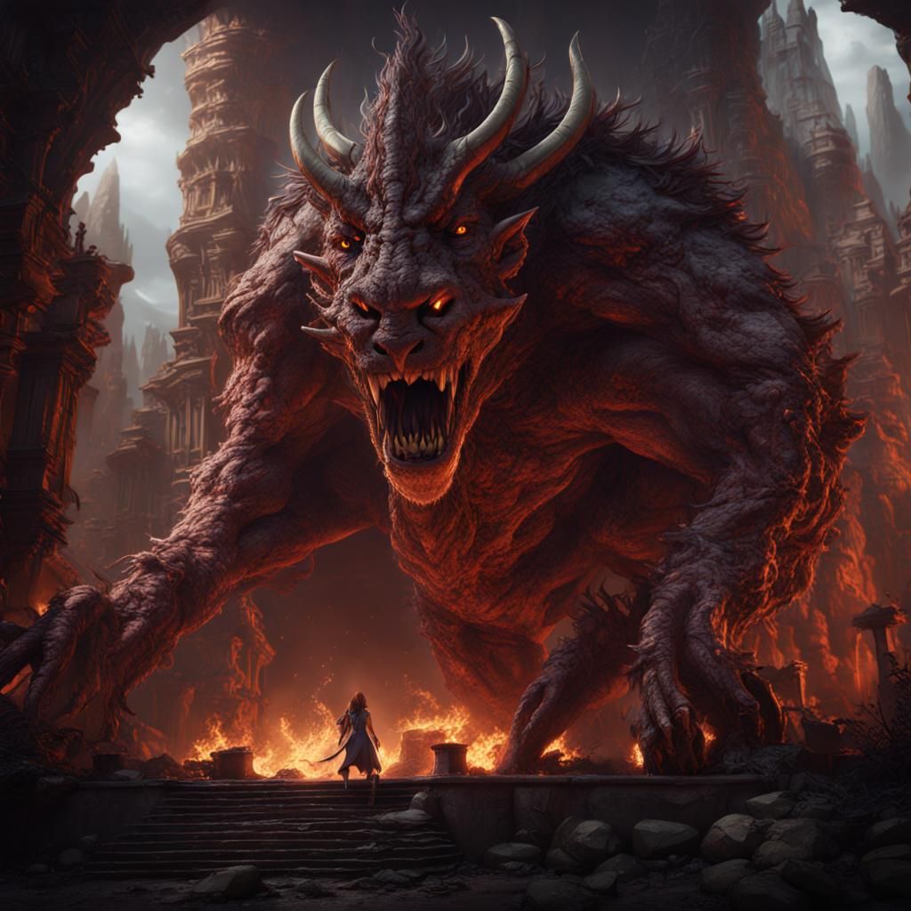 The Great Beast of the Underworld - AI Generated Artwork - NightCafe ...