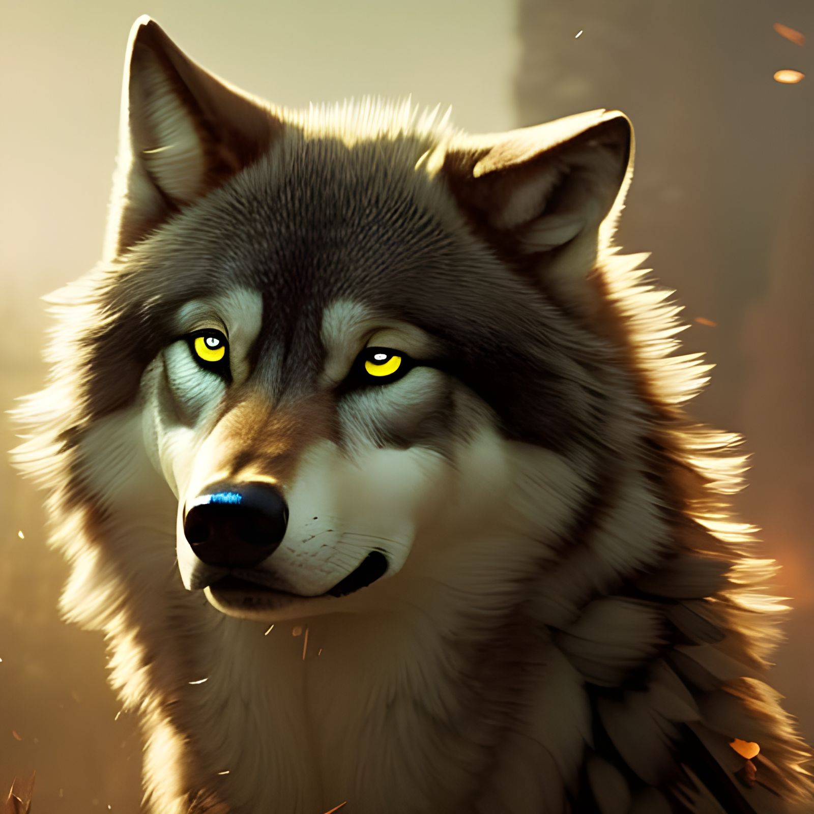 unimpressed wolf, 8k resolution concept art by Greg Rutkowski dynamic ...