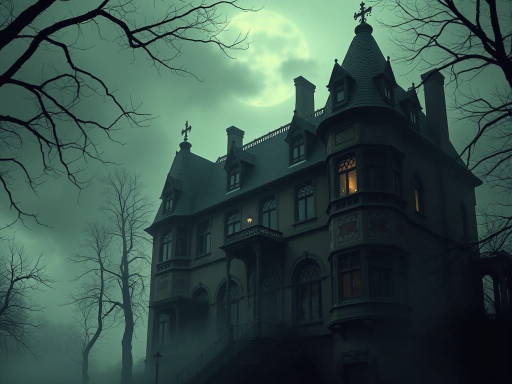 Gothic, Dark - Gothic House of Usher Inspired by Poe