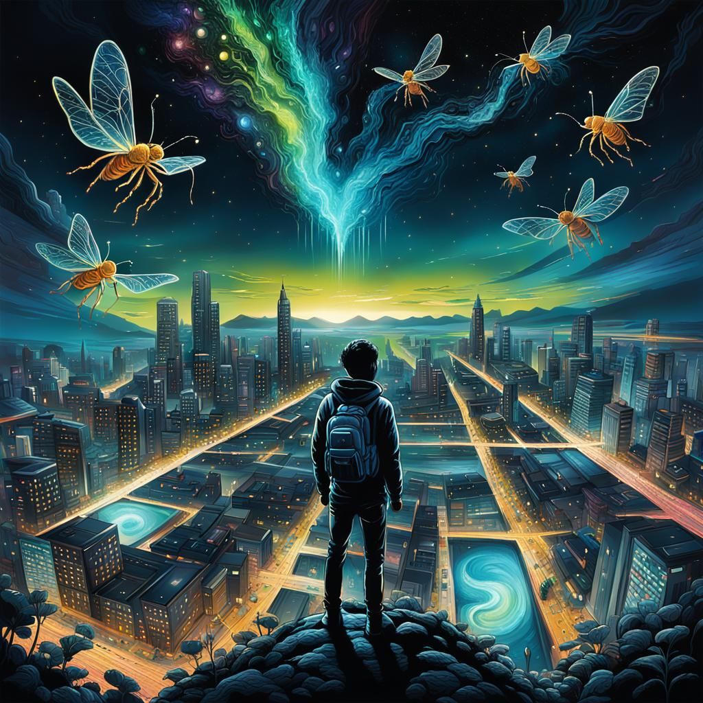 The Nighttime Walk. - AI Generated Artwork - NightCafe Creator