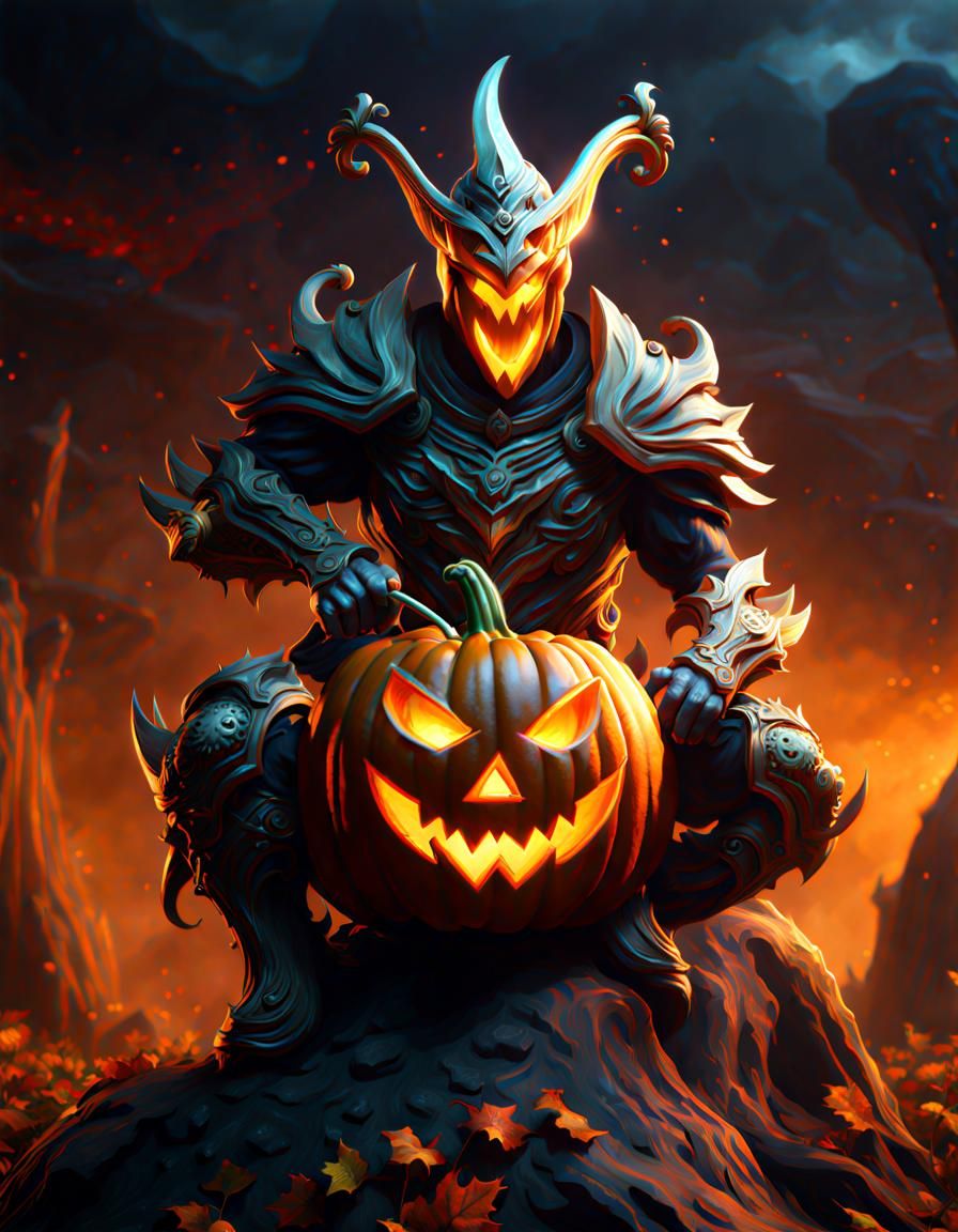 The Hell-Jester's Pumpkin - AI Generated Artwork - NightCafe Creator