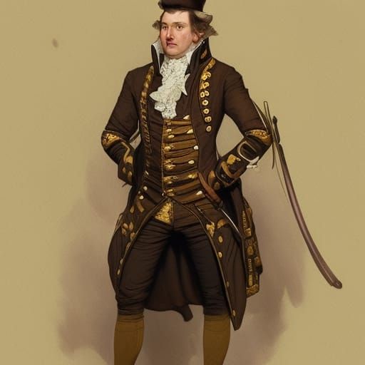 An English lord dressed in 18th century style, 8k resolution concept ...