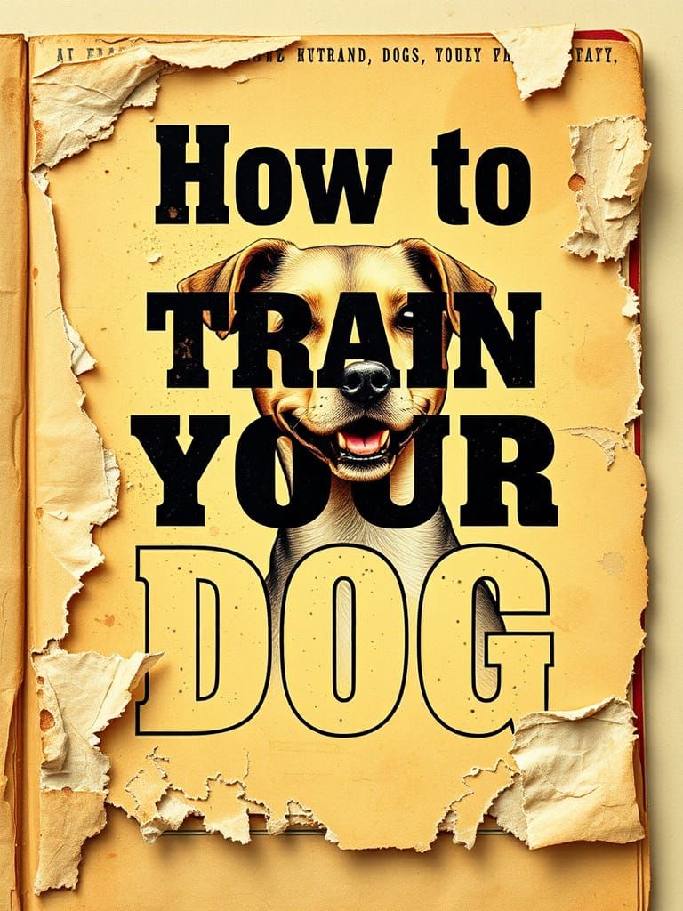 a vintage dog training magazine "how to train your dog"....