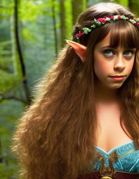 Beautiful Elf Girl - Jennifer Love Hewitt - AI Generated Artwork ...