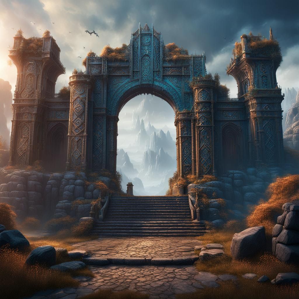 Runic Gateway - AI Generated Artwork - NightCafe Creator